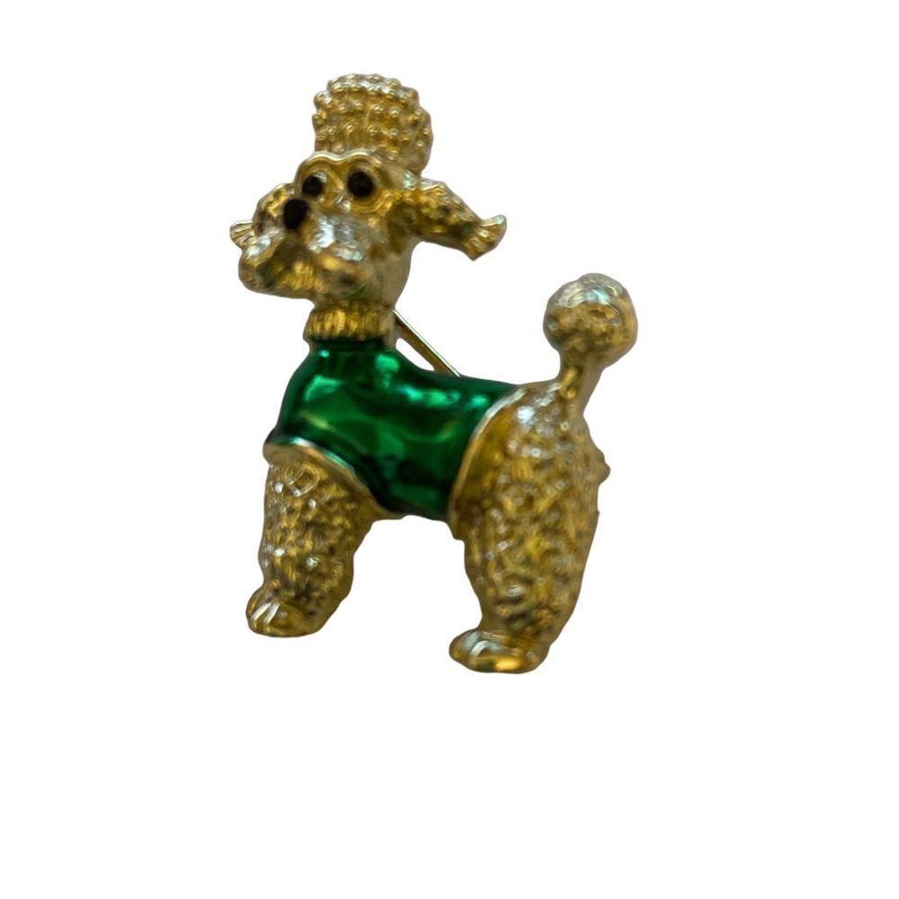 Vintage Gerry’s Gold Tone French Poodle Pin - Gem